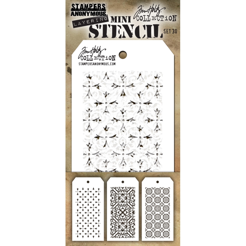 Mini Stencil Set 30 Mini Stencil S | Personal Impressions
