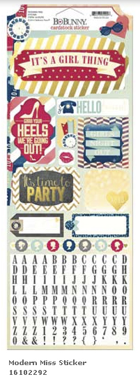 Modern Miss Sticker | Personal Impressions